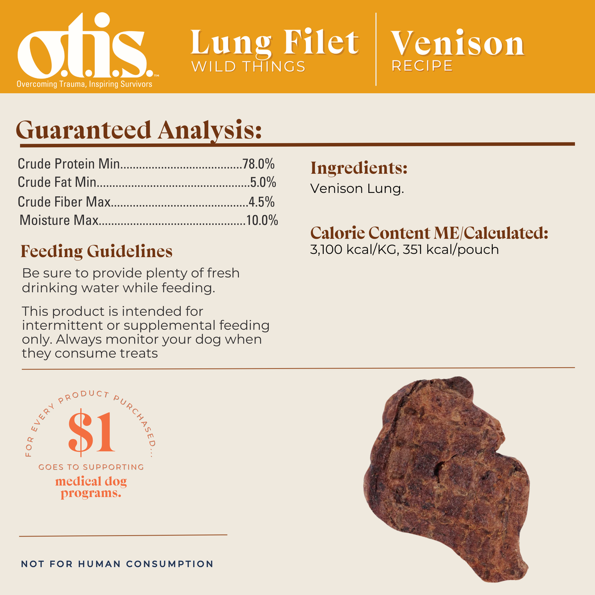 Wild Things Venison Lung Filet – Otis Love